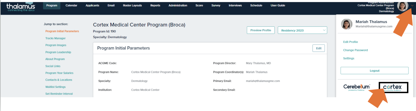 Accessing Your Cortex Program Account Thalamusgme 