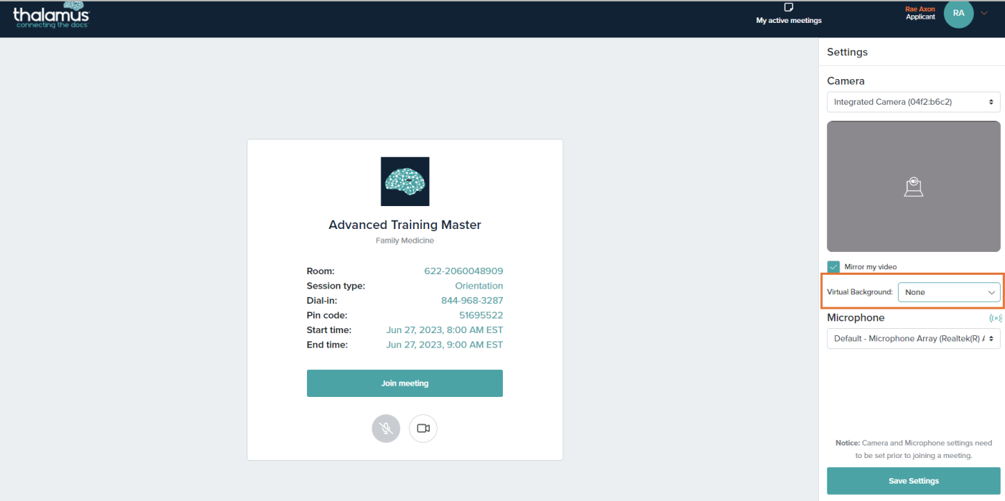 Applicant Instructions: Virtual Interviews – ThalamusGME