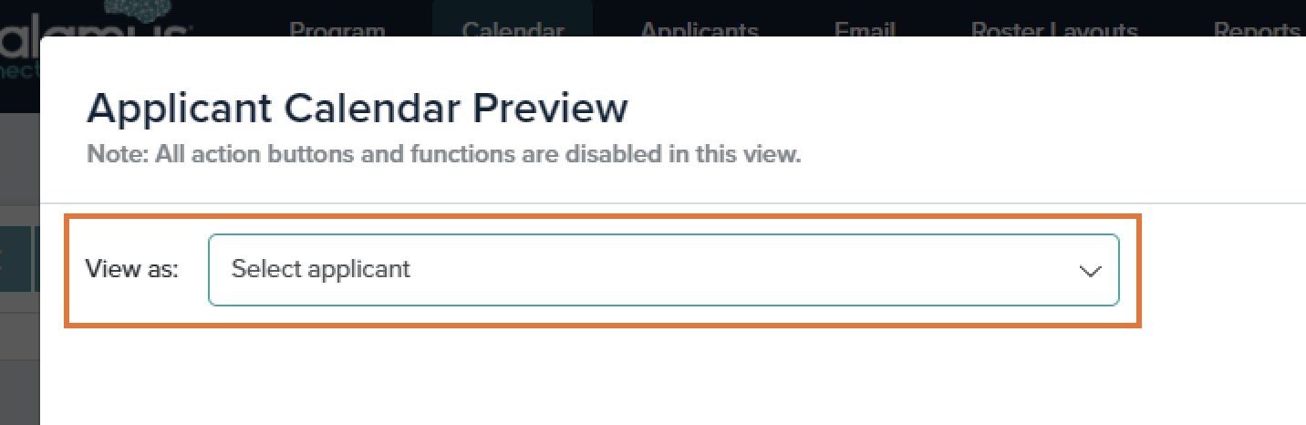 Applicant Calendar Preview for Programs – ThalamusGME