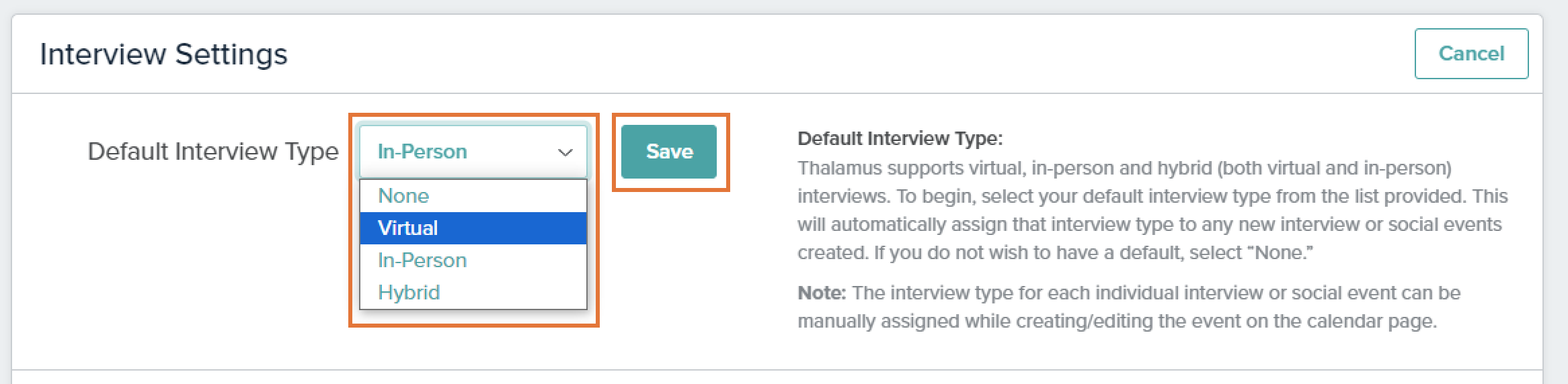 Calendar Settings Overview (Global Program Settings) – ThalamusGME