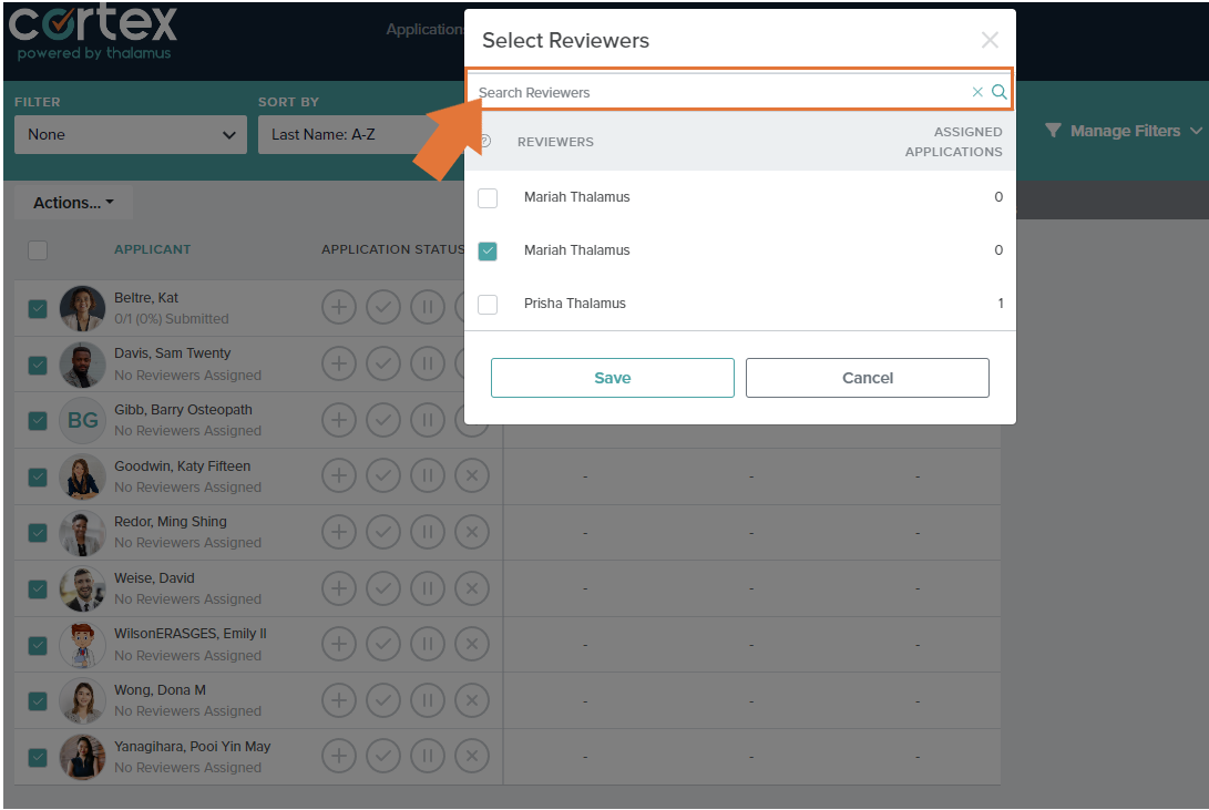 Cortex - Managing Applicant Assignments and Status – ThalamusGME