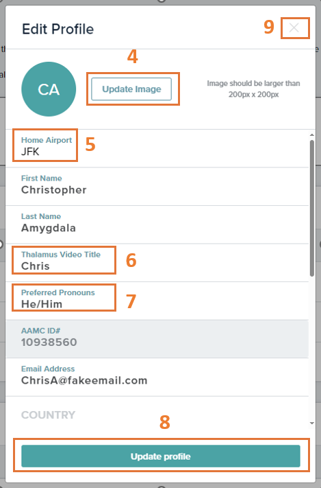 Managing Your Applicant User Profile – ThalamusGME