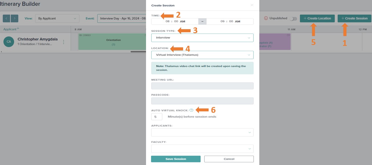 Building your Interview day Itinerary using the Manual Itinerary ...