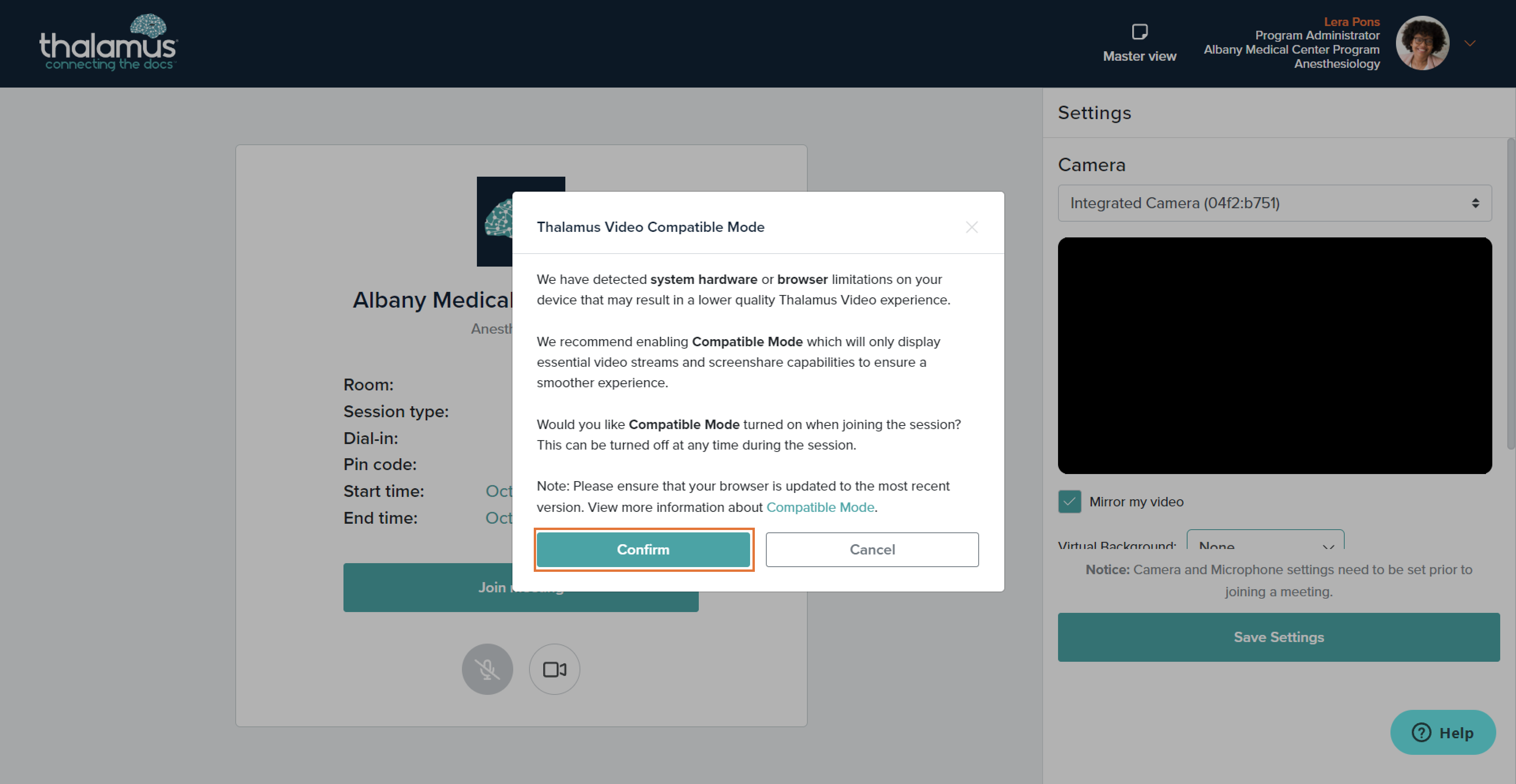 Thalamus Video Compatible Mode – ThalamusGME