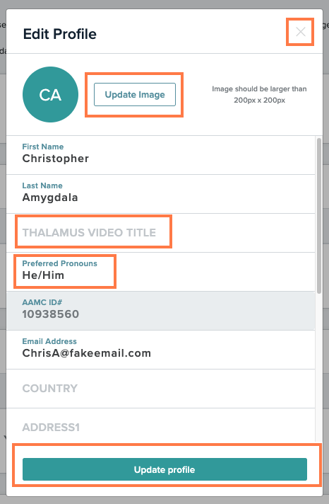 Managing Your Applicant User Profile – ThalamusGME