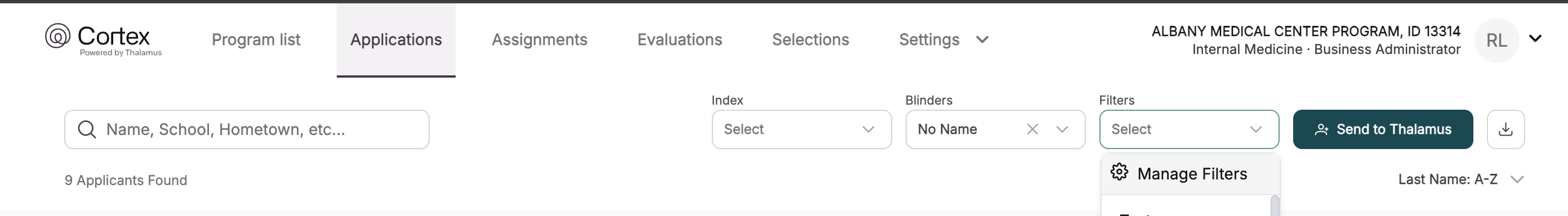 Advanced Filters in Cortex – ThalamusGME