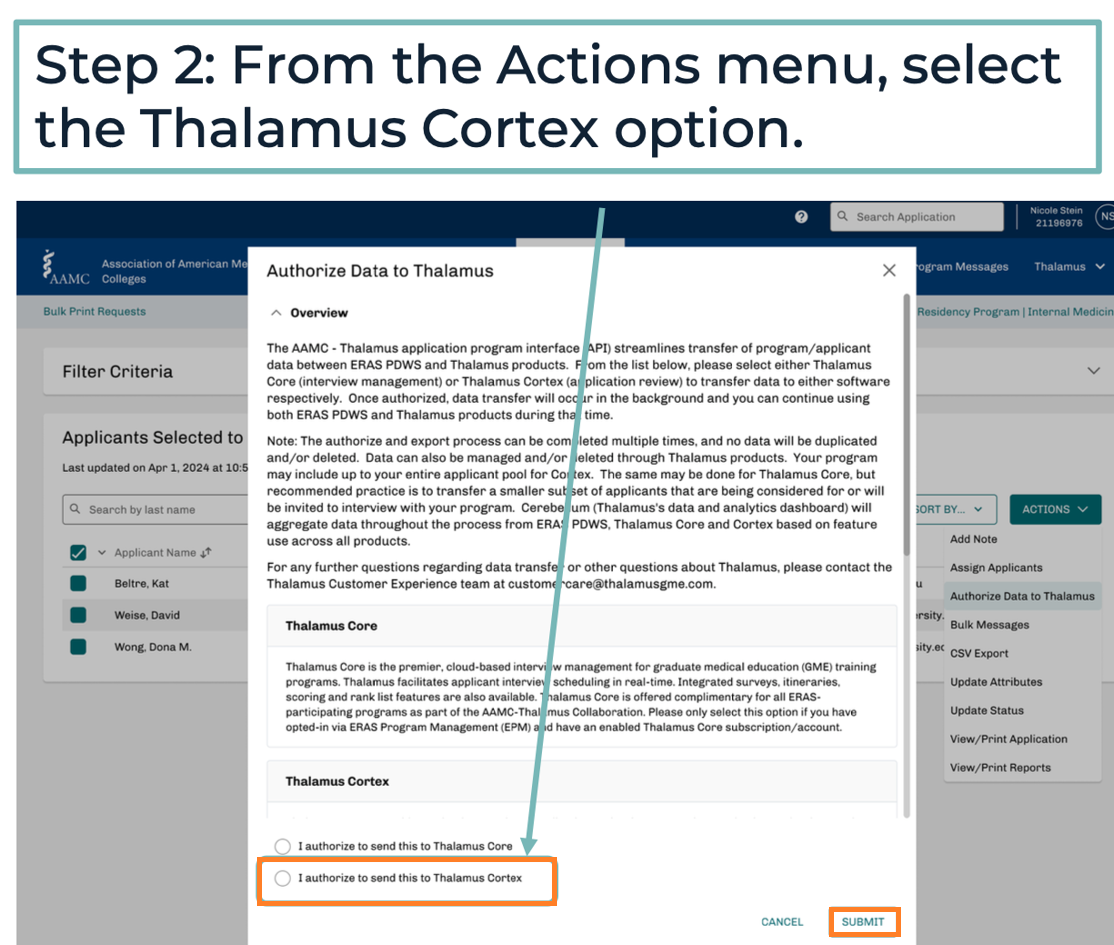 Accessing your Cortex Program Account – ThalamusGME