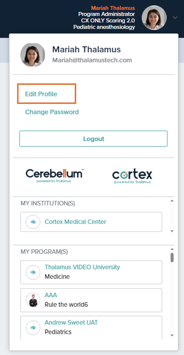 Managing Your Faculty Profile – ThalamusGME
