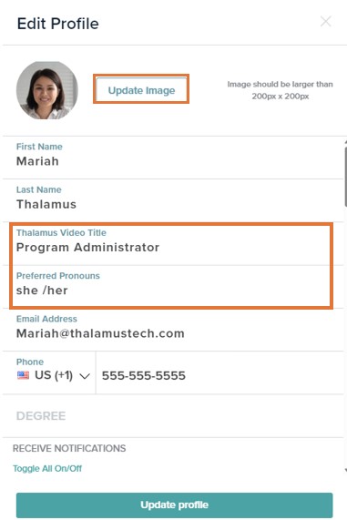Managing Your Faculty Profile – ThalamusGME