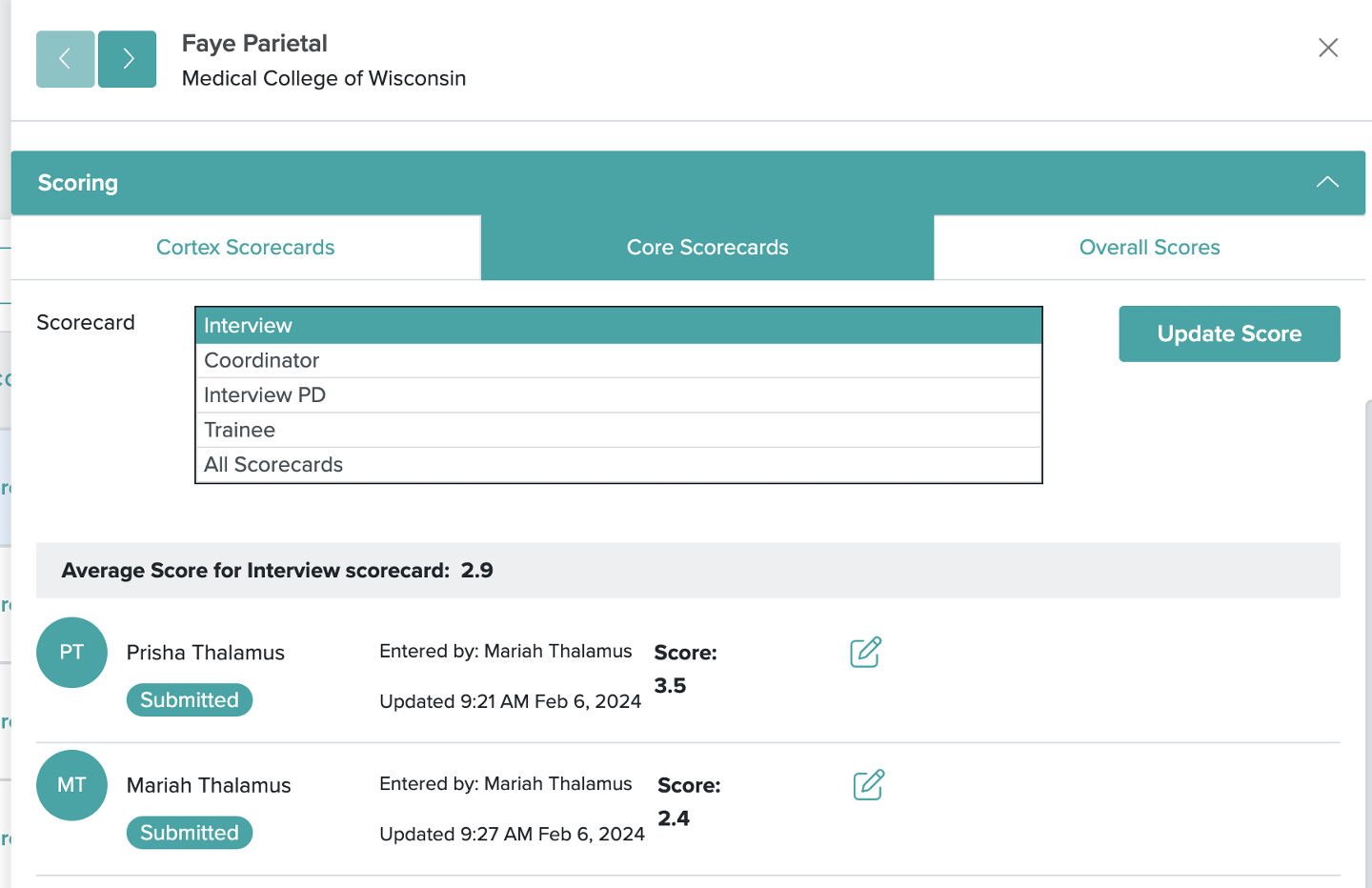 Viewing and Ordering the Default Applicant Rank List – ThalamusGME