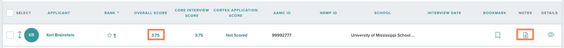 Viewing and Ordering the Default Applicant Rank List – ThalamusGME