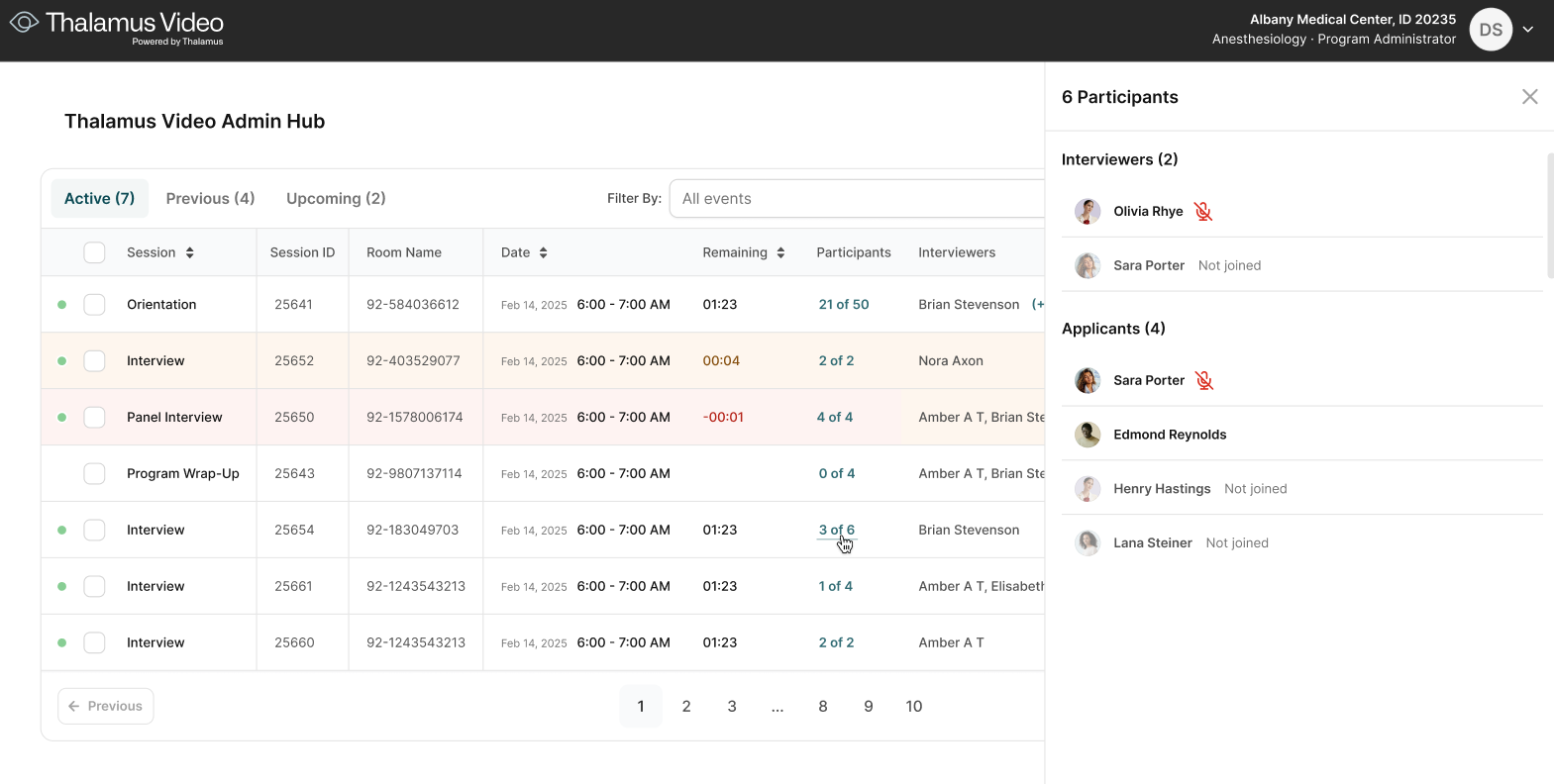 Viewing and Managing the Thalamus Video Admin Hub – ThalamusGME