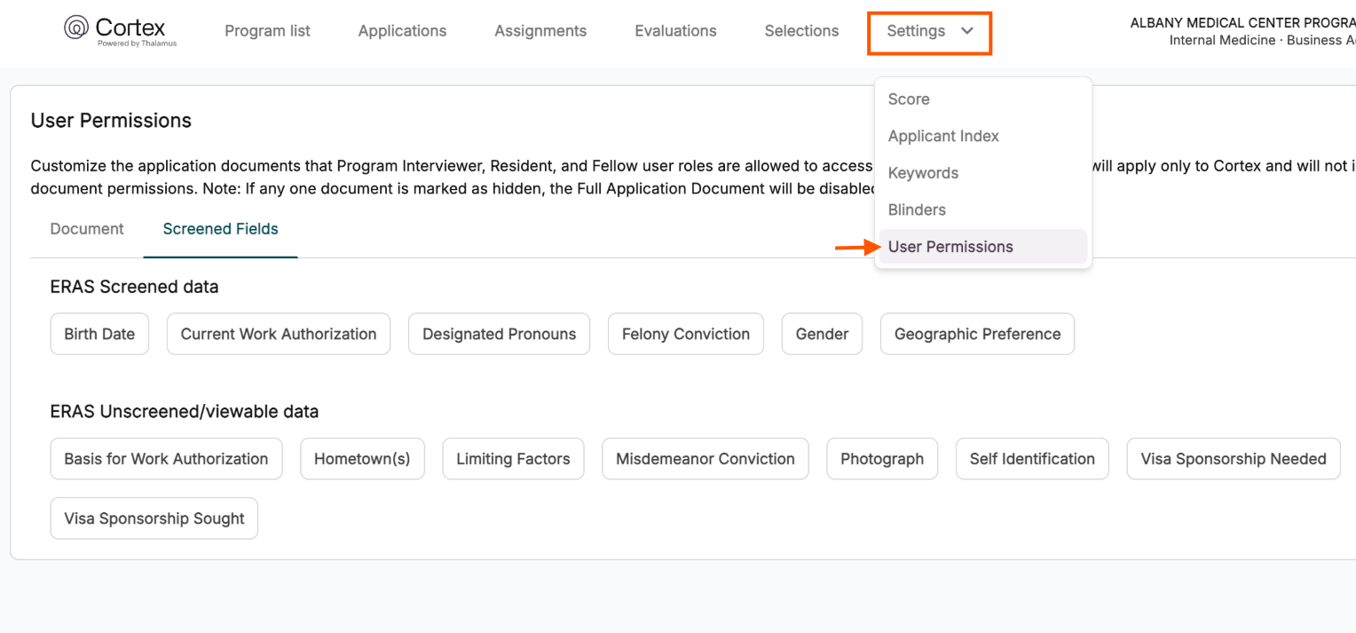 Managing Screened Fields in Cortex – ThalamusGME